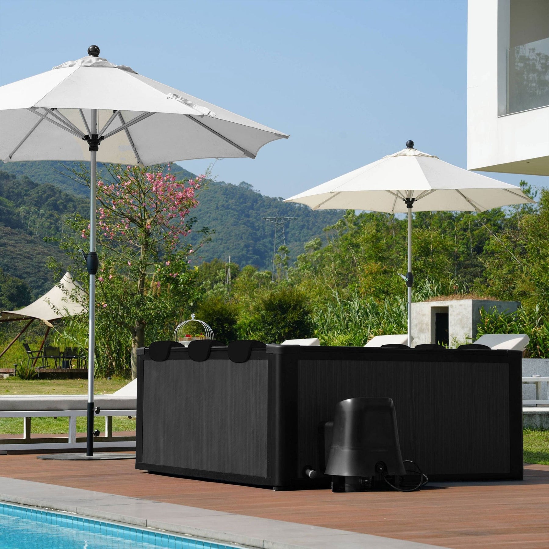 Wave Adriatic 6-Person Square Hot Tub | Luxury Aluminium Frame Spa